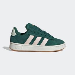 Damen Sneaker "GRAND COURT ALPHA", adidas Sportswear, Gr. 40,5, gr&uuml;n, Leder, Textil, Schuhe, Design inspiriert vom adidas Campus 00