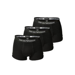 Emporio Armani Herren Boxershorts "Boxershort 3er Pack", Gr. XL, schwarz, Obermaterial: 100% Baumwolle CO., Unterhosen