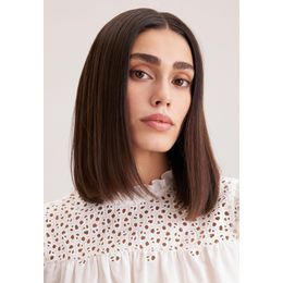 Seidensticker Damen Shirtbluse "Schwarze Rose", wei&szlig;, Gr. 40, unifarben, 75% Baumwolle, 25% Polyester, Blusen, Ohne Arm R&uuml;ckenausschnitt Stickerei
