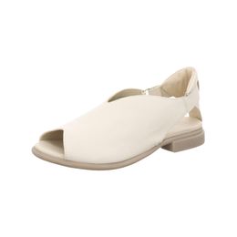 Think! THINK Damen Riemchensandale "Think Sandalen Leder", Gr. 40, beige, Leder, Schuhe