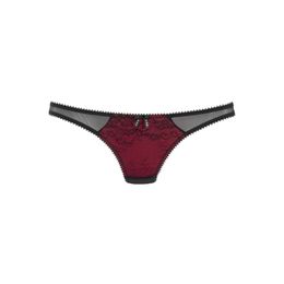 JETTE Damen String, Gr. 32, rot, Spitze, Obermaterial: 90% Polyamid, 10% Elasthan, Unterhosen