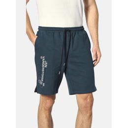 Jan Vanderstorm Herren Sweatbermudas "Sweatbermuda PERMARSEN", blau, Gr. XL, Obermaterial: 100% Baumwolle CO., Hosen, mit stylischem Druck