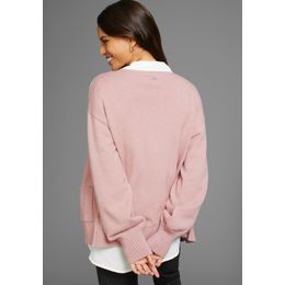 Laura Scott Damen Strickjacke, rosa, Basic, Gr. 32, unifarben, Strick, Obermaterial: 50% Viskose, 28% Polyester, 22% Polyamid, Strickjacken, softer