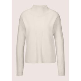 Madeleine Mode MADELEINE Damen Longpullover "Strickpullover Kaschmir-Pullover mit Pointelle-Muster", wei&szlig;, Gr. 36, Obermaterial: 90% Schurwolle WV. 10% Kaschmir