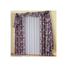 Vorhang WIRTH, B:135cm H:145cm, lila, Polyester, Wohnzimmer, Gardinen, "Angie"