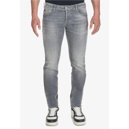 Herren Bequeme Jeans, grau, Gr. 31, Le Temps Des Cerises, 95% Baumwolle, 3% Polyester, 2% Elasthan, Jeans, mit dezenter Waschung