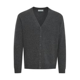 Casual Friday Herren Strickjacke "Strickjacke CFKarl", grau, Gr. M, Obermaterial: 80% Lammfell LF. 20% Polyamid PA., Strickjacken