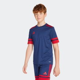 Jungen Fu&szlig;balltrikot "SQUA25 JSY Y", blau, Gr. 128, adidas Performance, Obermaterial: 100% Polyester, Trikots