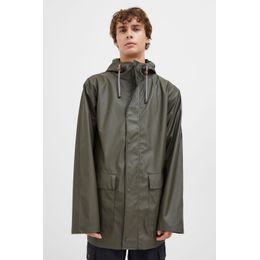 North Bend Herren Regenjacke "Regenjacke NBTorsten M W-PRO 5.000 mit wasserdichter Beschichtung", gr&uuml;n, Gr. L, Obermaterial: 100% Polyester PES.,