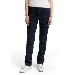 Tom Tailor Damen Straight-Jeans "LIVA", blau, Gr. 27, unifarben, Denim/Jeans, Obermaterial: 99% Baumwolle, 1% Elasthan. Futter: 100% Baumwolle,