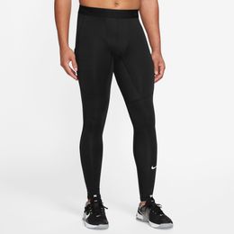 Nike Herren Trainingstights "PRO WARM MENS TIGHTS", schwarz-wei&szlig;, Gr. S, Obermaterial: 88% Polyester, 12% Elasthan, Hosen