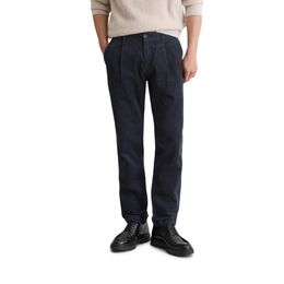 Marc O'Polo MARC O'POLO Herren Chinohose "aus reiner Bio-Baumwolle", blau, Gr. 36, unifarben, Obermaterial: 100% Baumwolle; Futter: 65% Polyester, 35% Baumwolle,