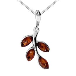 OSTSEE-SCHMUCK Damen Kette mit Anh&auml;nger "OSTSEE-SCHMUCK Kette mit Anh&auml;nger Dana Kette mit Anh&auml;nger Dana", 50cm, Silber 925 (Sterlingsilber), L: 42,