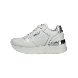 Replay Damen Sneaker "Replay Sneaker Leder/Textil", Gr. 37, silber, Leder, Textil, Schuhe