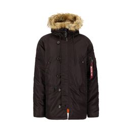 Herren Winterjacke "N-3B VF 59 Vintage Fit", braun, Gr. M, Alpha Industries, Obermaterial: 100% Nylon; Futter: 100% Nylon; F&uuml;llung: 100% Polyester,