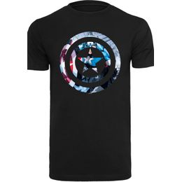 F4NT4STIC Damen T-Shirt "Marvel Superhelden Avengers Captain America", schwarz, Gr. S, Obermaterial: 100% Baumwolle, Shirts, Herren,Premium