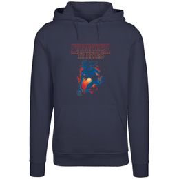 F4NT4STIC Herren Kapuzenpullover "Stranger Things DemoCave Netflix TV Series", blau, Gr. XXL, Obermaterial: 65% Baumwolle, 35% Polyester, Pullover,