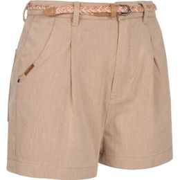 Ragwear Damen Chinoshorts "Sorenn Intl.", beige, Gr. 28, 98% Baumwolle, 2% Elasthan, Hosen, kurze Hose mit hochwertigem Flechtg&uuml;rtel