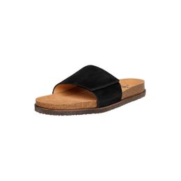 Henry Stevens Herren Sandale "Drew ERS Freizeitschuh", Gr. 41, schwarz, Kalbsvelours, Schuhe, Herren-Sandalen handgefertigt, Lederschuhe Slipper