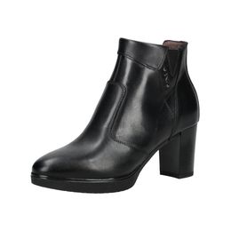 Nero Giardini Damen High-Heel-Stiefelette "Nero Giardini Stiefelette Leder", Gr. 39, schwarz, Leder, Schuhe