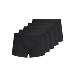 Jack & Jones JACK & JONES Herren Boxershorts "Boxershort JACTONE IN TONE TRUNKS5 PACK 5er Pack", Gr. XL, schwarz, Obermaterial: 95% Baumwolle CO. 5% Elasthan EL.,