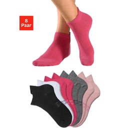 H.I.S. H.I.S Herren Sneakersocken "Damen Herren kurze Sportsocken Laufsocken Atmungsaktive Baumwolle", Gr. 39, bunt, Baumwollmischung, uni und melange,