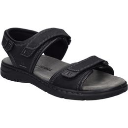 Josef Seibel Herren Sandale "Marlon 05, schwarz", Gr. 41, schwarz, Obermaterial: 80% Rindsleder Leather cow. 20% Textilmaterial TEXMAT., Schuhe