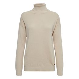 oxmo Damen Rollkragenpullover "Rollkragenpullover OSSina", grau, Gr. S, Obermaterial: 100% Baumwolle CO., Pullover