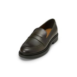 Marc O'Polo MARC O'POLO Damen Loafer "aus edlem Schafleder", Gr. 38, gr&uuml;n, Obermaterial: 100% Leder (Schaf), unifarben, Schuhe