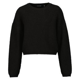 Blue Seven Kinder Strickpullover, schwarz, Gr. 176, unifarben, Strick, Obermaterial: 76% Polyacryl, 21% Polyamid, 3% Elasthan, Pullover