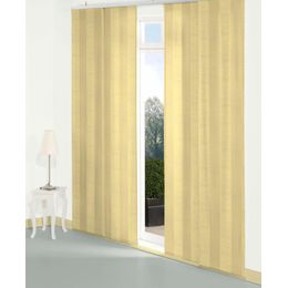 Schiebegardine WIRTH, B:60cm H:145cm, gelb, Jacquard, Polyacryl, Polyester, Wohnzimmer, Gardinen, "Niederau"