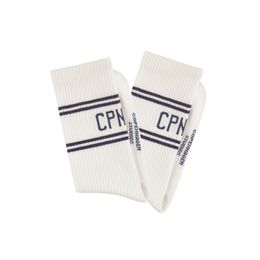 Herren Langsocken, Copenhagen Studios, Gr. 43, wei&szlig;, Baumwollmischung, unifarben, Socken, mit Pike&eacute;-Struktur unter der Sohle
