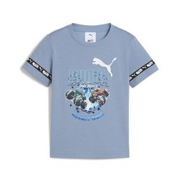 Puma Jungen T-Shirt "Puma x HOT WHEELS MONSTER TRUCKS T-Shirt Jungen", blau, Gr. 110, bedruckt, Obermaterial: 100% Baumwolle; Rippe: 29% Polyester,