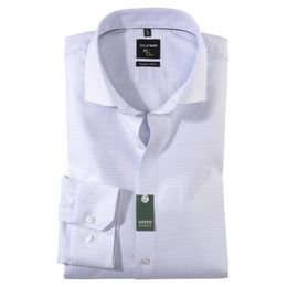 OLYMP Herren Businesshemd "No. Six super slim", wei&szlig;, Gr. 46, Web, Obermaterial: 97% Baumwolle, 3% Elastolefin, Hemden