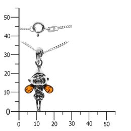 OSTSEE-SCHMUCK Damen Kette mit Anh&auml;nger "OSTSEE-SCHMUCK Kette mit Anh&auml;nger Kobold", 42cm, Silber 925 (Sterlingsilber), L: 42, silber, Silber 925