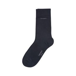 Camano Damen Socken "Socken 6er Pack", Gr. 43, blau, 80% Baumwolle, 17% Polyamid, 3% Elasthan, uni, Socken