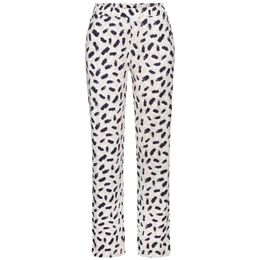 s.Oliver Damen Pyjamahose, Gr. 32, blau, Single Jersey, Obermaterial: 50% Baumwolle, 50% Viskose, gemustert, Hosen, mit sch&ouml;nem Alloverdruck