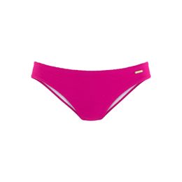 Sunseeker Damen Bikini-Hose "Loretta", pink, Gr. 32, Strukturmuster, unifarben, Polyamid, Badehosen, mit Strukturmuster