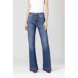 JOOP! JOOP JEANS Damen Bootcut-Jeans "Ella-OH", blau, Gr. 29, clean, unifarben, Denim/Jeans, Obermaterial: 94% Baumwolle, 4% Elastomultiester, 2% Elasthan,