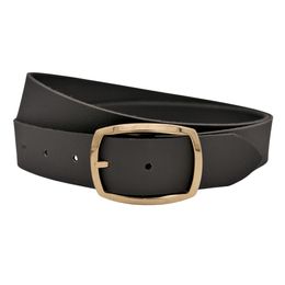 AnnaMatoni Damen Lederg&uuml;rtel "AnnaMatoni Lederg&uuml;rtel mp Lederg&uuml;rtel mp", schwarz, Gr. 110, 100% Leder, G&uuml;rtel