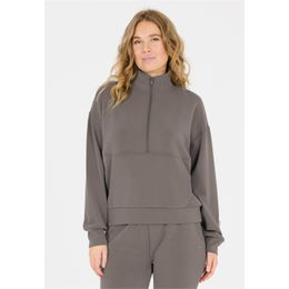 ENDURANCE ATHLECIA ATHLECIA Damen Sweatshirt "Jillnana", gr&uuml;n, Gr. 38, unifarben, 51% Polyester, 44% Modal, 5% Elasthan, Sweatshirts, mit ger&auml;umiger K&auml;ngurutasche