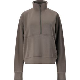 ENDURANCE ATHLECIA ATHLECIA Damen Sweatshirt "Jillnana", gr&uuml;n, Gr. 34, unifarben, 51% Polyester, 44% Modal, 5% Elasthan, Sweatshirts, mit ger&auml;umiger K&auml;ngurutasche