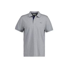 Gant Herren Poloshirt "Poloshirt REGULAR CONTRAST PIQUE RUGGER 1er Pack", grau, Gr. XL, Obermaterial: 96% Baumwolle CO. 4% Elasthan EL., Shirts