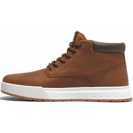 Timberland Damen Schn&uuml;rboots "MAPLE GROVEMID LACE UP SNEAKER", Gr. 44, braun, Leder, Schuhe, Winterschuhe, Sneakerboots, Winterboots