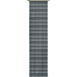 Schiebegardine WIRTH, B:60cm H:175cm, blau, Jacquard, Baumwolle, Polyester, Wohnzimmer, Gardinen, "Laufenberg"