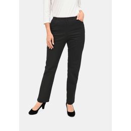 GOLDNER Damen Regular-fit-Jeans "Bequeme Jeansschlupfhose Louisa", schwarz, Gr. 38, Obermaterial: 77% Baumwolle CO. 19% Polyester PES. 4% Elasthan