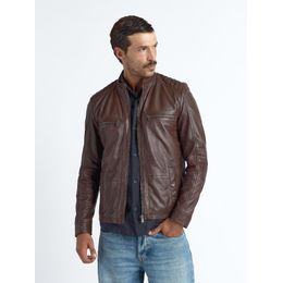 Maze Herren Lederjacke "4202144", braun, Gr. XXL, Obermaterial: 100% Lammleder. Innenfutter: 100% Polyester. &Auml;rmelfutter: 100% Polyester, Jacken