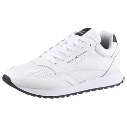 Tommy Hilfiger Herren Sneaker "NEW RUNNER EVA LTH ESS", Gr. 44, weiß, Leder, Lederimitat, Schuhe, Freizeitschuh, Halbschuh, Schnürer mit sportiver