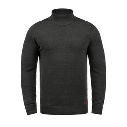 Blend Herren Rollkragenpullover "Rollkragenpullover BHLatif", schwarz, Casual, Gr. M, unifarben, Feinstrick, Obermaterial: 50% Baumwolle CO. 50%