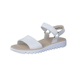 Paul Green Damen Riemchensandale "Paul Green Sandalen Glattleder", Gr. 37,5, wei&szlig;, Glattleder, Schuhe